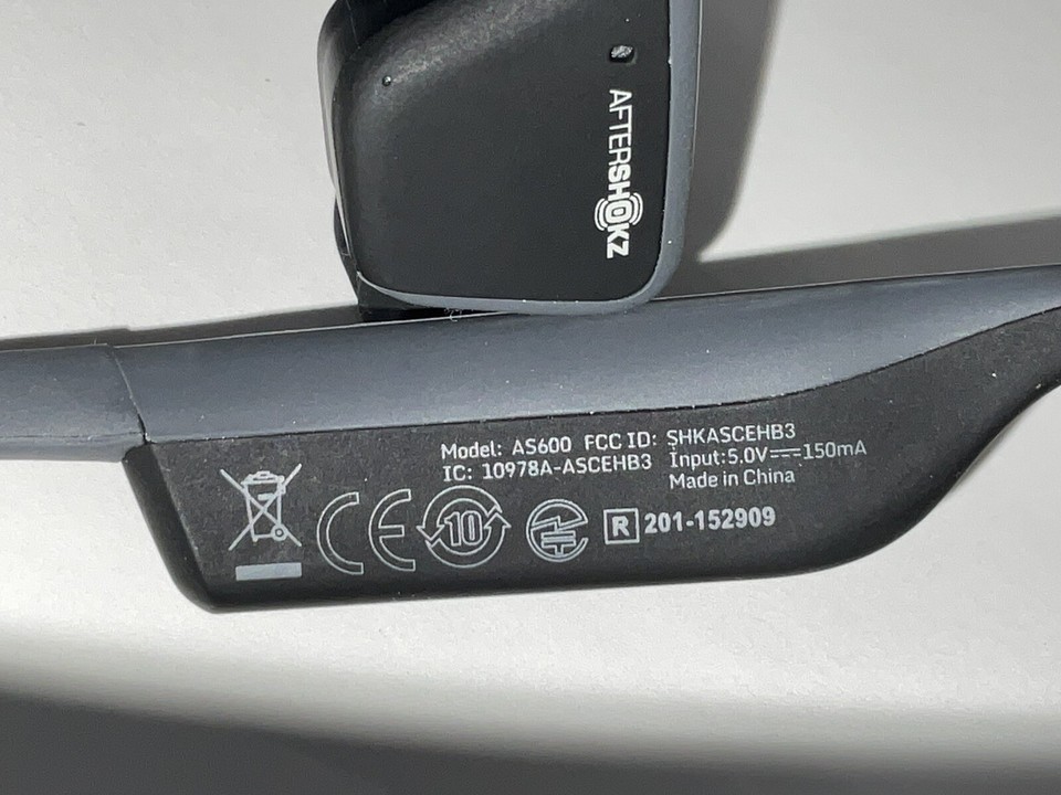 AfterShokz Trekz Titanium (Slate Gray) Wireless Bone Conduction ...