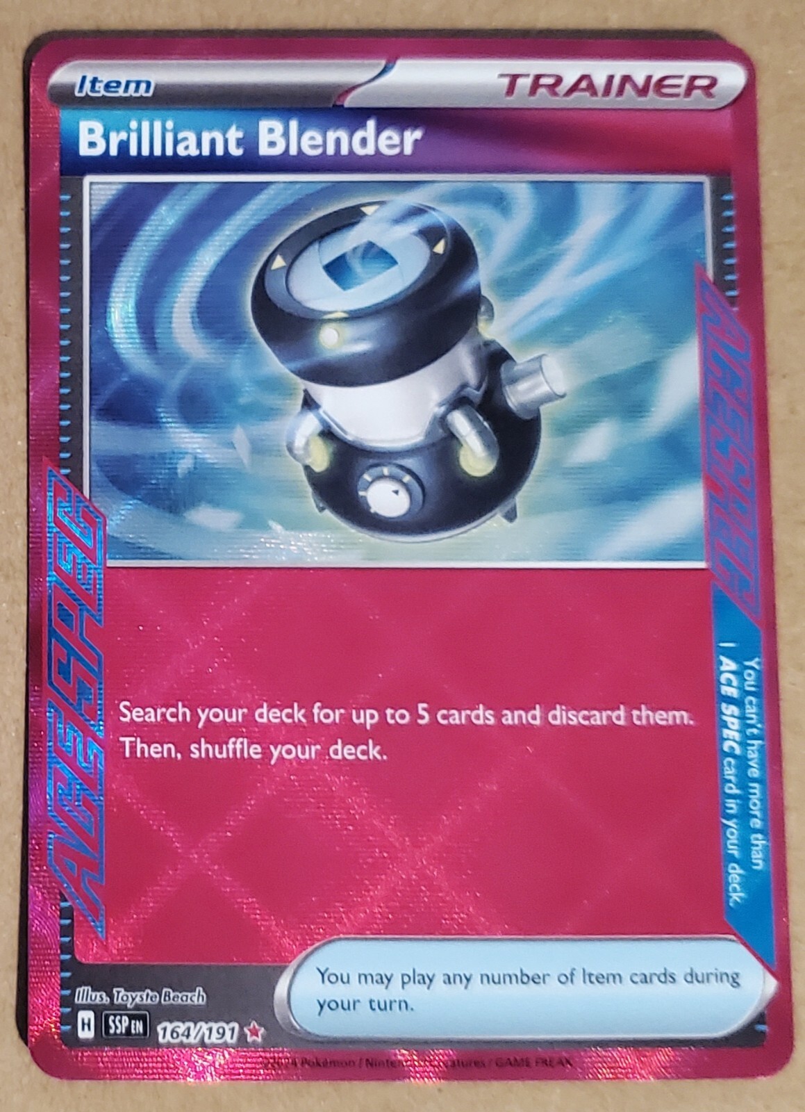 Brilliant Blender 164/191 Surging Sparks Set Pokemon Card (NM) | eBay