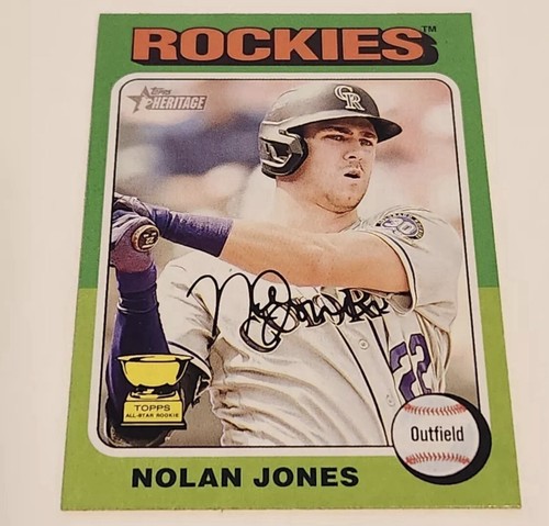 2024 Topps Heritage Nolan Jones Rookie Cup #315 Colorado Rockies | eBay