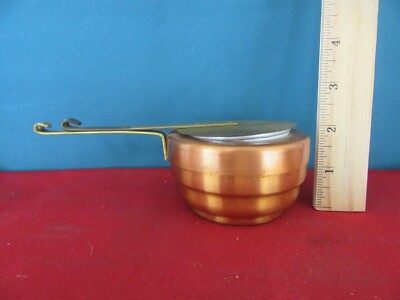 54. Vintage Copper & Brass Chafing Dish Fuel Sterno Cup Holder | eBay