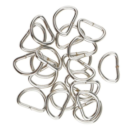 100pcs Metal Ring D Rings Webbing Buckles Strapping Belts Bags Non ...