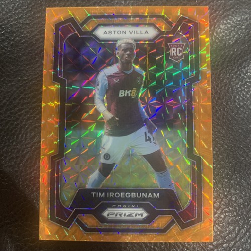 2023-24 Panini Prizm Premier League Orange Hyper Card : Tim Iroegbunam ...