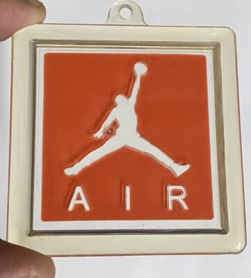 Fire Red Jordan Hang tag Vintage Nike Air Jordan Jumpman Shoe Keychain ...