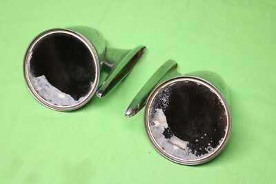 Pair Vintage 1960s 1970s Bullet Style Outside Driver & Passenger Side ...