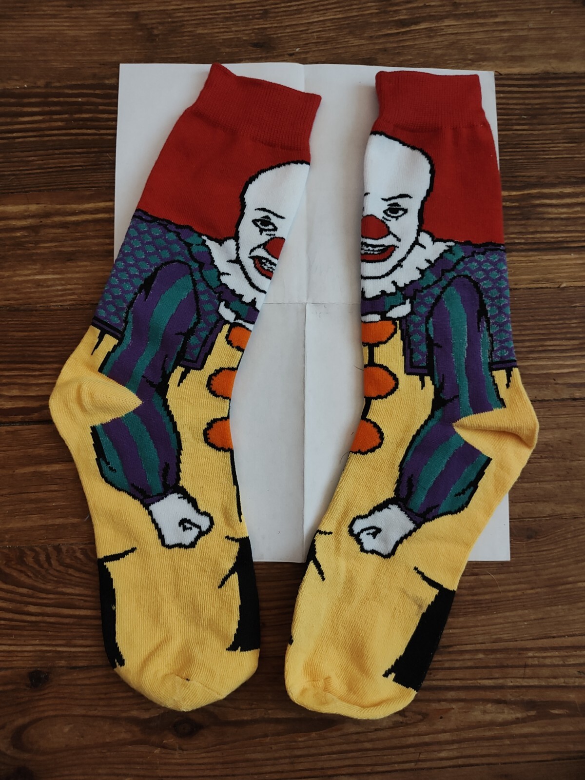 Stephen King "It" Pennywise (6-12, Crew Socks) horror movie, 1PR, NEW ...