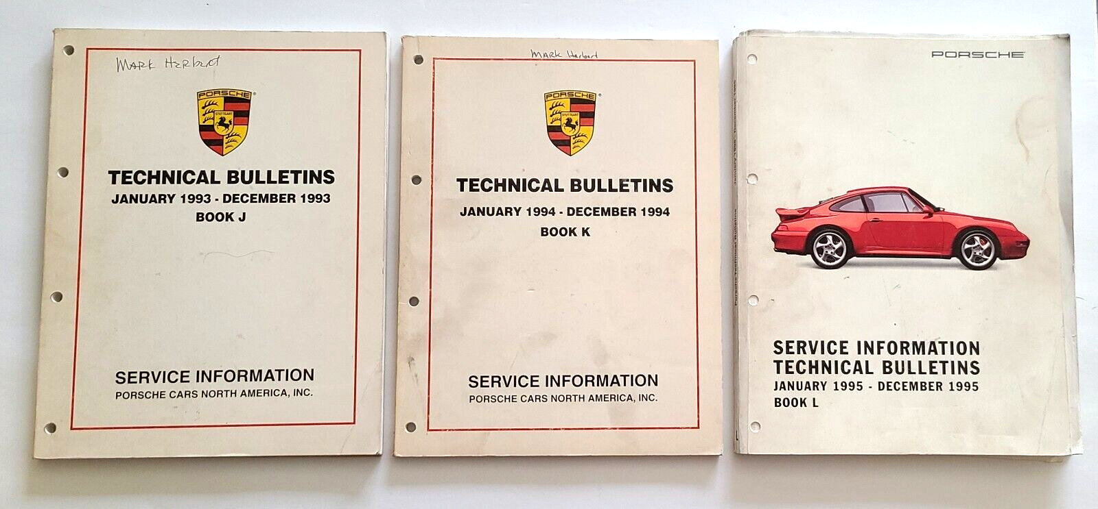 [LOT] Porsche Service Technik: Technical Bulletins Book J, Book K, Book ...