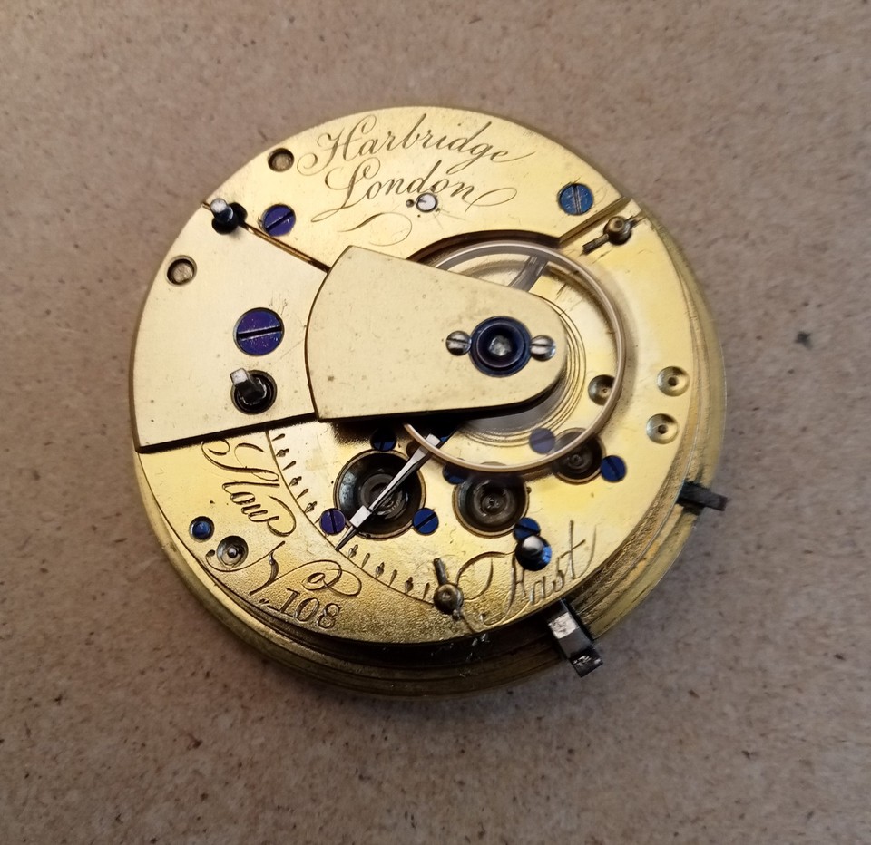 Key wind fusee pocket watch movement | eBay UK
