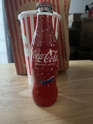 DELTA Airlines 100 YEARS Of Flying 8OZ GLASS COCA - COLA BOTTLE, New | eBay