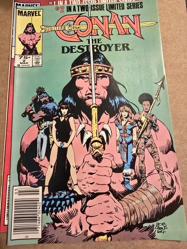 Conan the Destroyer #1 & #2 Complete Movie Adaptation Set Marvel 1985 ...