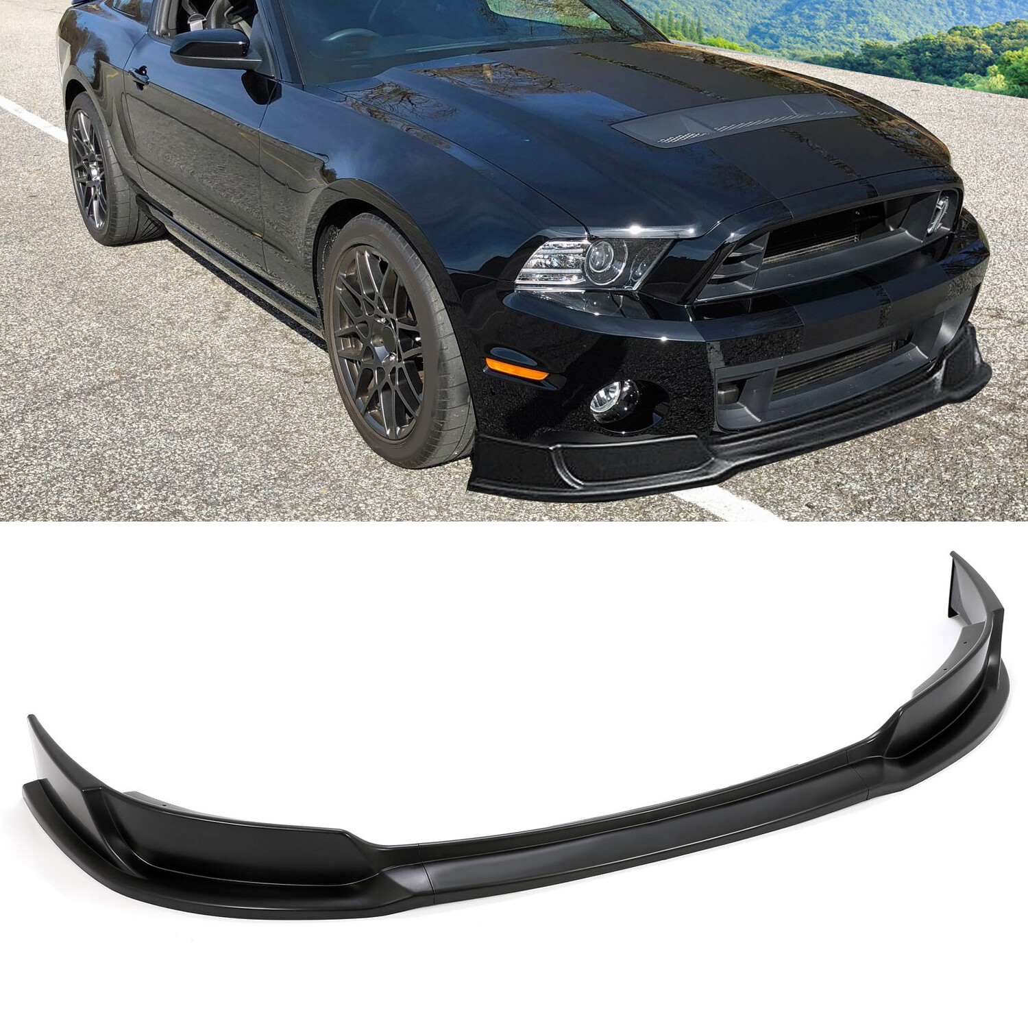 For Ford Mustang GT V8 2013-2014 Front Bumper Lower Lip Splitter Chin ...