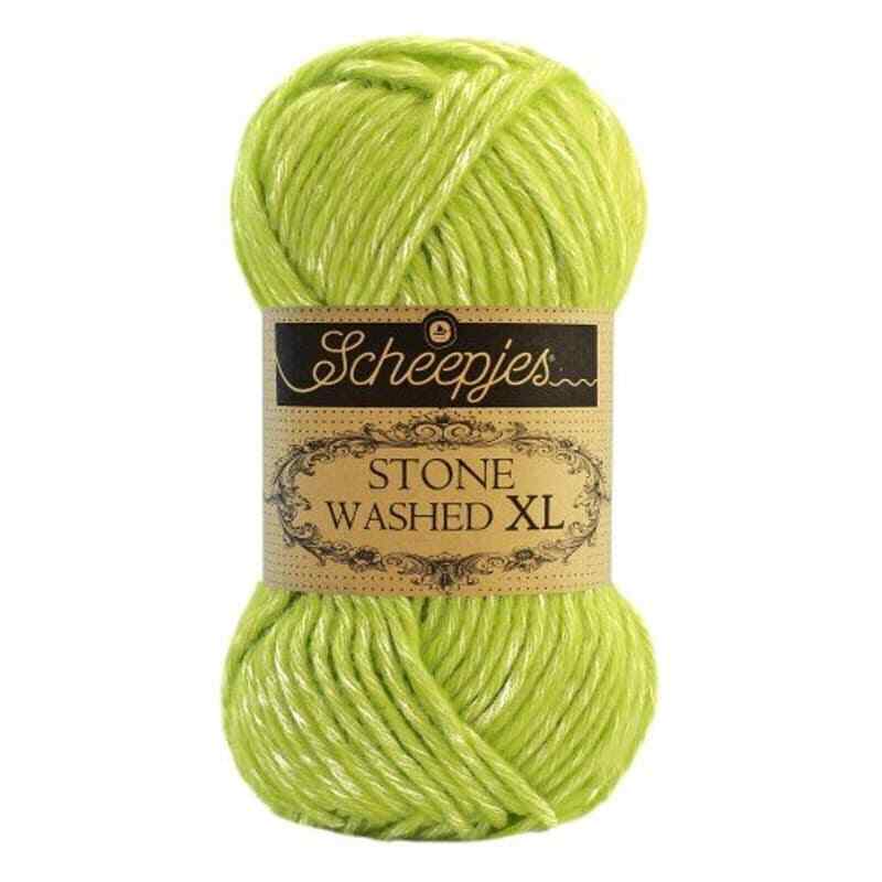 Scheepjes Yarns ::Stone Washed XL #867:: cotton blend Peridot | eBay