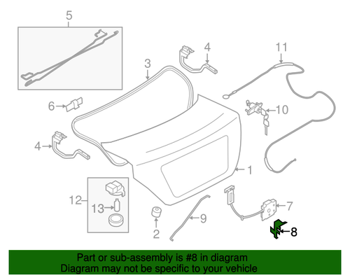 New Genuine Nissan Strkr Trunk Lid 846203AW0A / 84620-3AW0A OEM | eBay