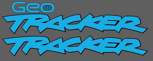 GEO + TRACKER Decals vinyl printed Graphic custom color design size ...