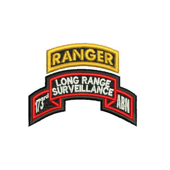 Long Range Surveillance 173rd ABN LRS Scroll Airborne Ranger ...