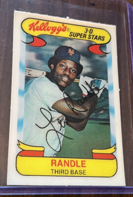 1978 Kellogg's 3D Super Stars Baseball Card # 22 Len Randle - New York ...