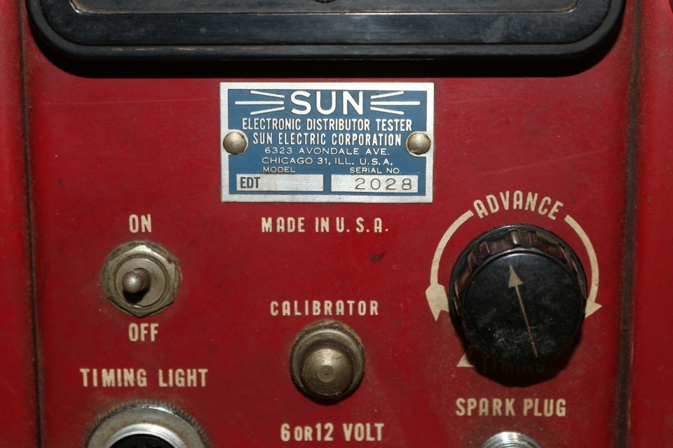 Vintage 1950s Sun Tune Up Tester Motor Ignition Distributor Vacuum ...