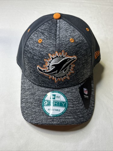 Miami Dolphins Mew Era 9Forty Black Grey Orange Shadow Adjustable Hat ...