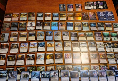 Magic the Gathering Bulk TCG MTG 200 Sleeves + 150 Cards Foil Uncommons ...