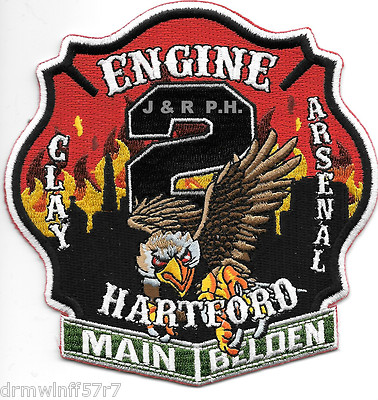 Hartford Engine-2, CT "Clay Arsenal" (4.5" x 4.5" size) fire patch | eBay
