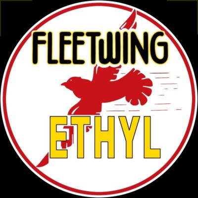 FLEETWING Gasoline with Ethyl NEW Sign 40" Dia. Round USA STEEL XXL ...