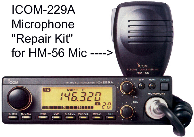 ICOM HM-56 & HM-56A Mic - SMD Cap kit for Noisy Transmit Audio for ICOM ...