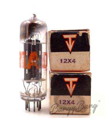2 Triad 12X4 Full Wave Cathode Power Rectifier Audio Vacuum Tube Valve ...