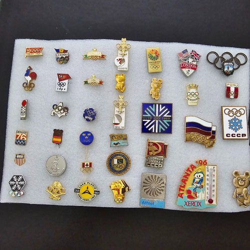 Nice Lot of 37 Olympic NOC Pins ~~ Mostly Vintage | eBay