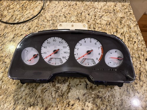 RARE USDM 300zx Twin Turbo Cluster With White Face Gauges With LED For ...