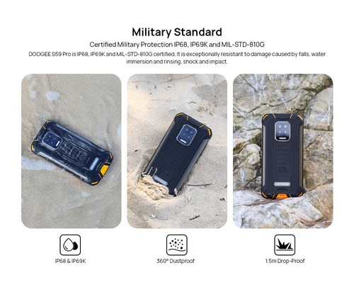 DOOGEE S59 Pro - 128 GB - Black Orange (Unlocked) for sale online | eBay