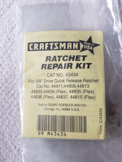 Craftsman 44808 44811 USA 3/8 Ratchet Repair Kit 43434 for sale online ...