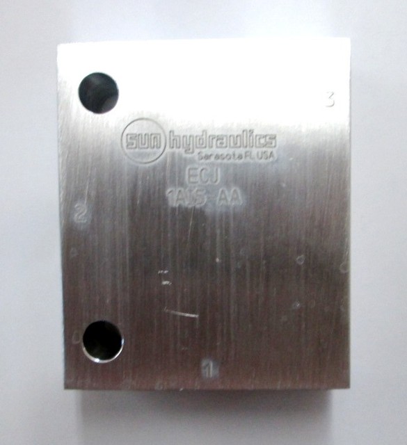 SN ECJ - Sun Line Mounted Body. T-11A Cavity. #8 ORB Ports 1 & 2. #6 ...