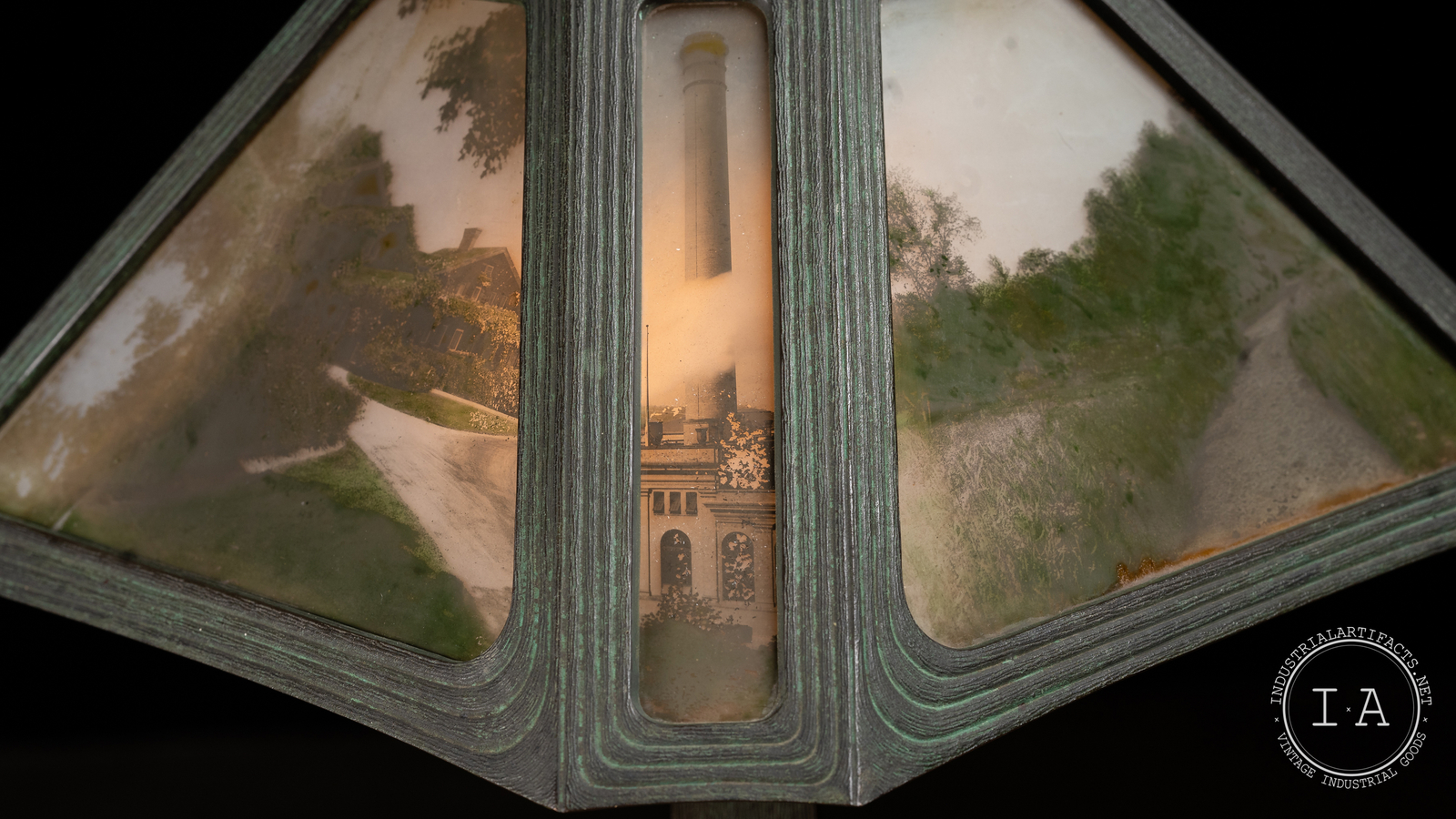 c. 1920s Art Deco National Cash Register Lamp with Photographic Panel ...