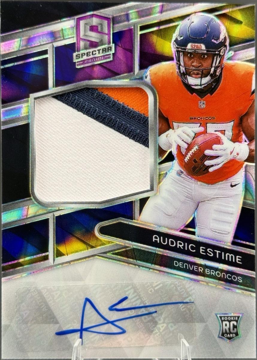 2024 Panini Spectra - Rookie Patch Autographs Audric Estime #220 ...