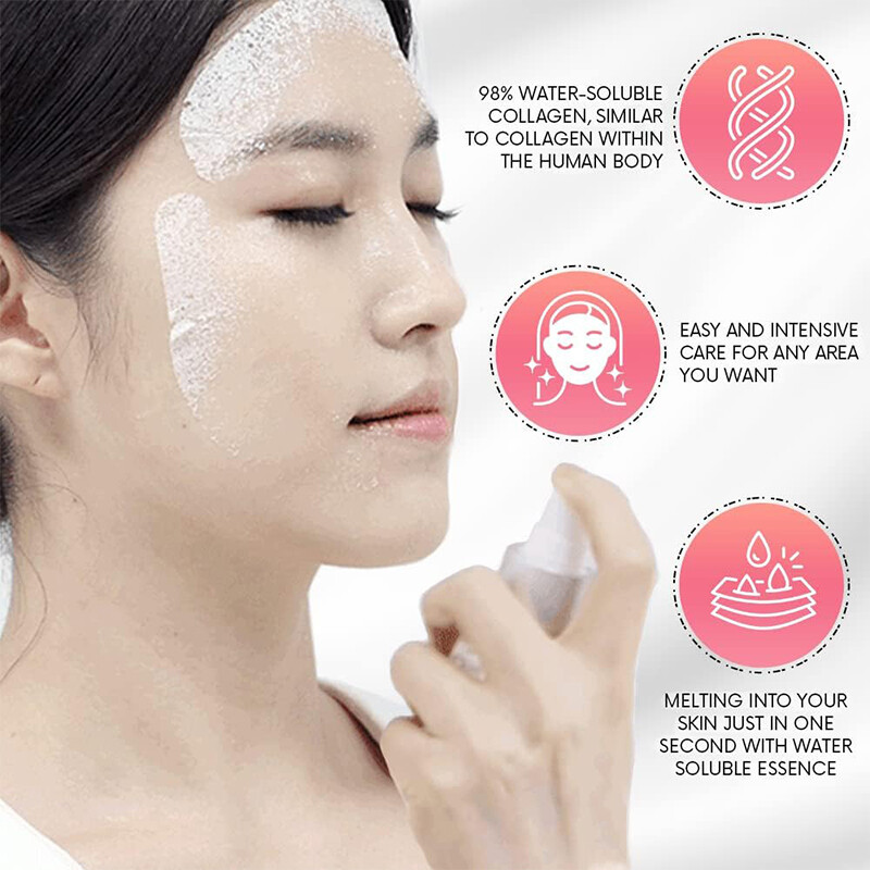 3Pcs/Bag Collagen Film Paper Soluble Facial Mask Face Skin Care Firming ...