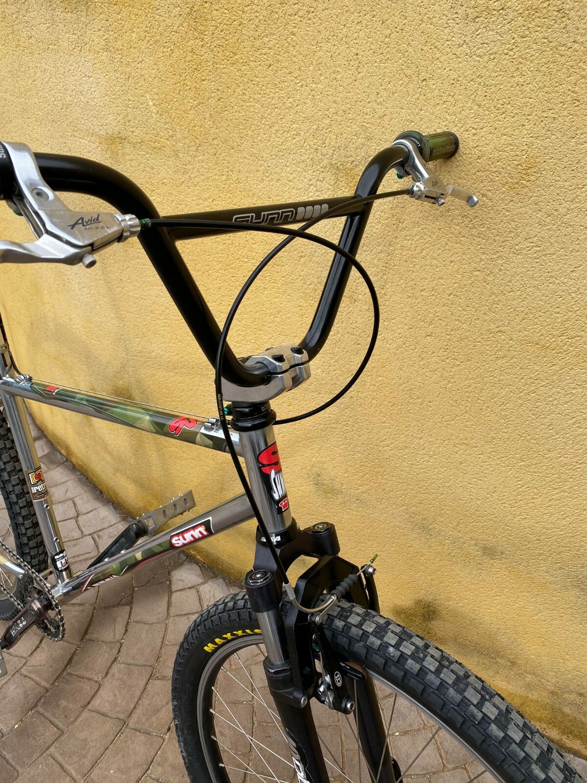 Kit déco SUNN VTT vintage Néo rétro CAMOUFLAGE - Decals for frame | eBay