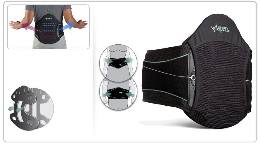 Aspen Medical Summit L0631 Lumbar Support Back Brace Black New | eBay