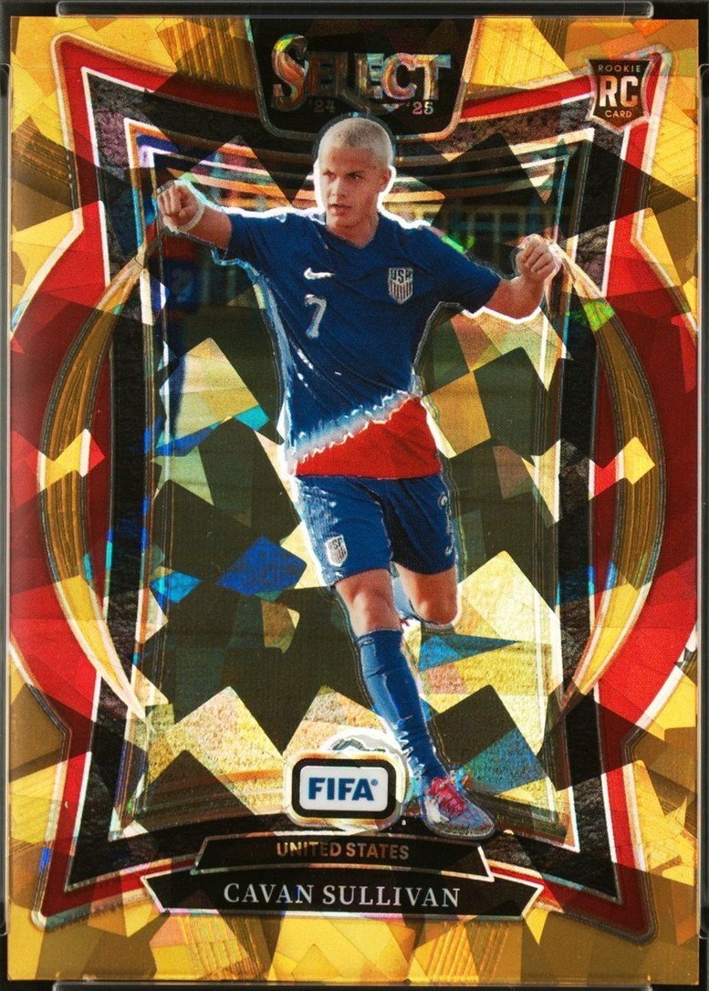 2024-25 Panini Select Fifa - Terrace Cavan Sullivan #98 Gold Ice Prizm ...