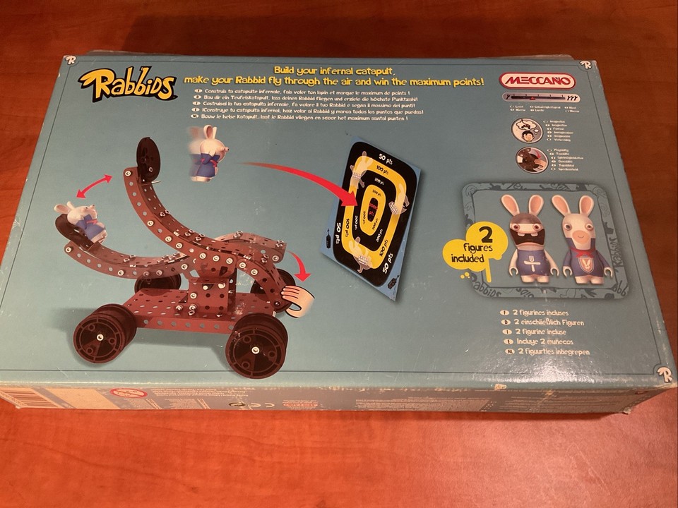 Rayman Raving Rabbids Meccano Infernal Catapult Set with 2 Rabbids ...