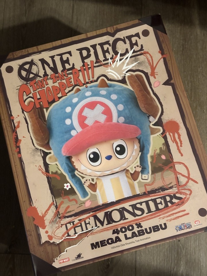 AUTHENTIC POPMART MONSTERS LABUBU 400% Tony Tony Chopper (One Piece ...