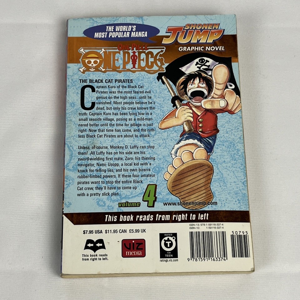 One Piece #4 The Black Cat Pirates Graphic Novel (Viz, June 2004) | eBay