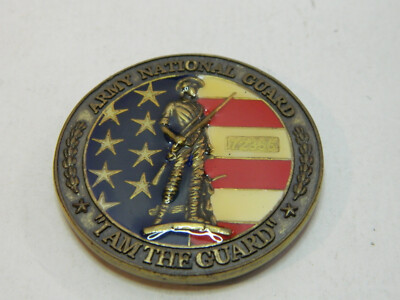 Army National Guard Challenge Coin In Case 1.75" x 1.75" Numbered 72355 ...