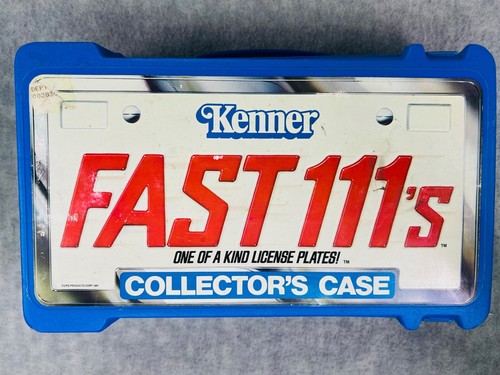 🔥Kenner Fast 111’s One Of A Kind License Plates Collectors Case w/12 ...