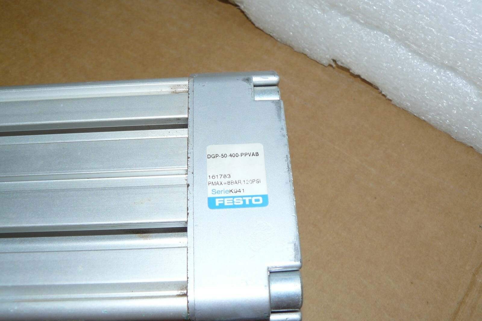 Festo DGP-50-400-PPV-A-B RODLESS 161783 linear actuator cylinder 400mm ...