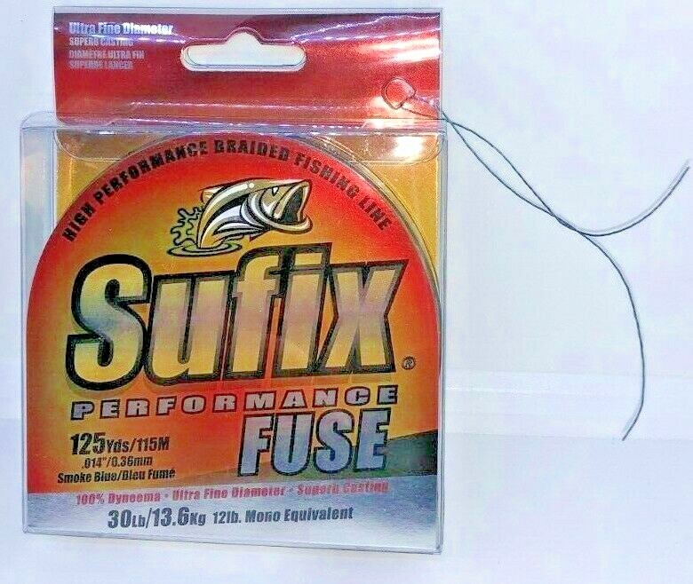 SUFIX PERFORMANCE FUSE BRAIDED FISHING LINE 30LB/125YDS SMOKE BLUE | eBay