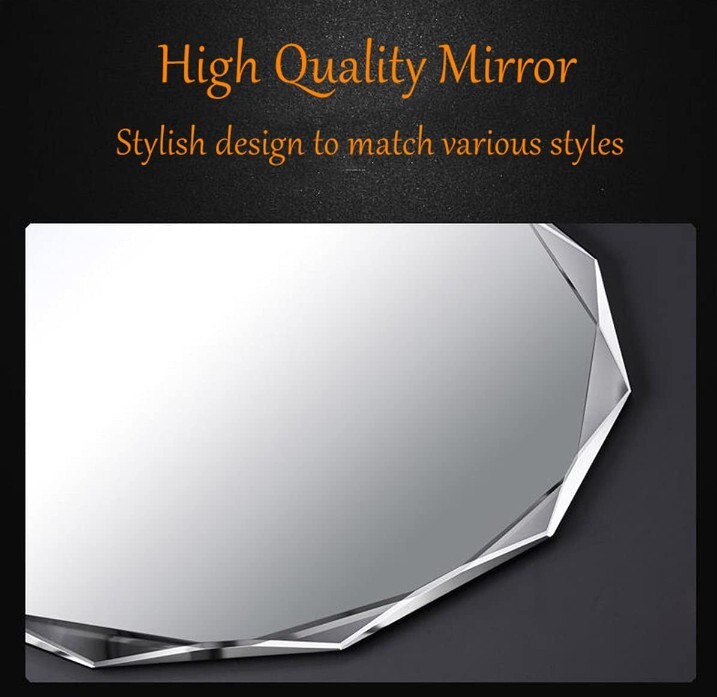 NEW Large SNUGACE Single Beveled Edge Frameless Bathroom Vanity Mirror ...