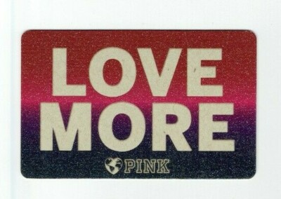 Pink Victoria's Secret Gift Card Christmas - LOVE MORE - No Value - I ...