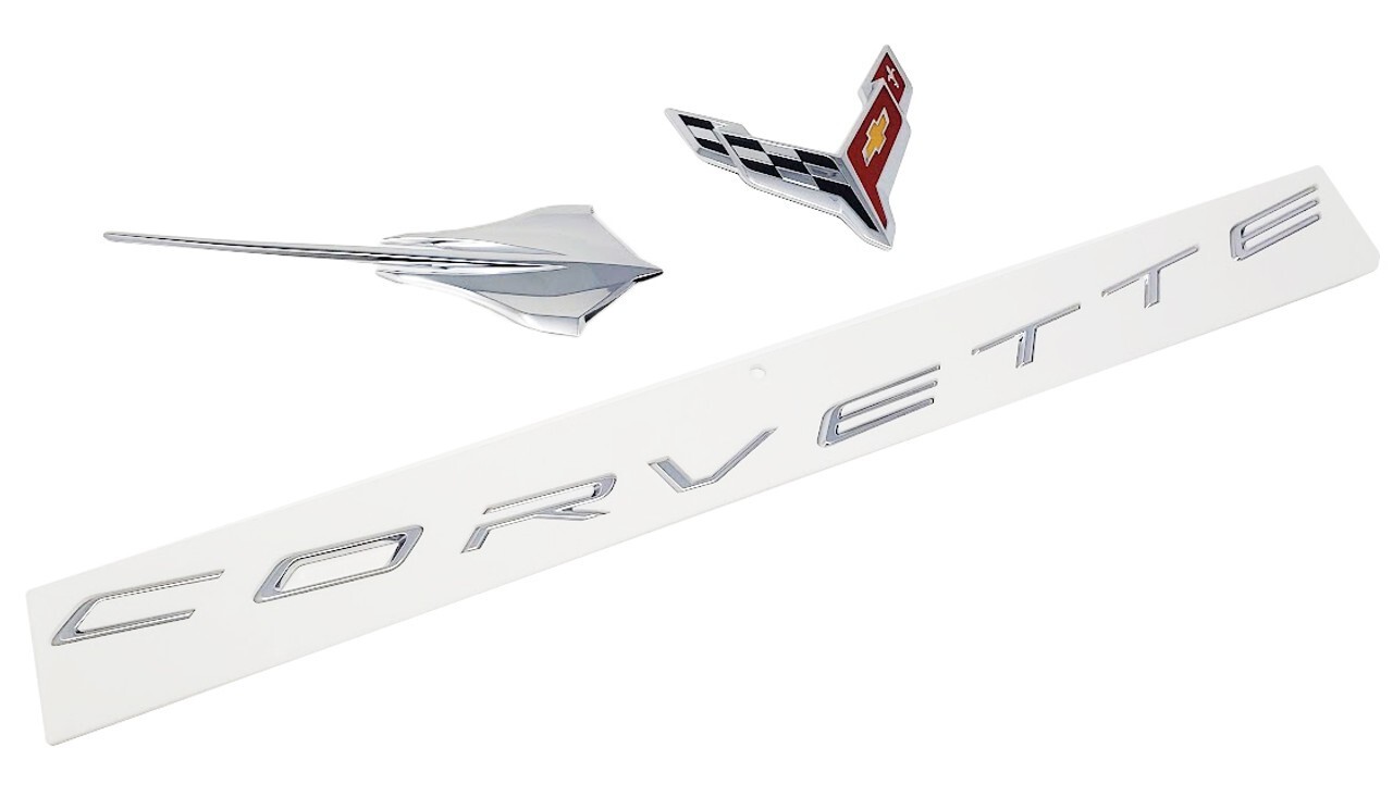 2020-24 Corvette C8 Chrome Emblem Package 84657779 84904233 84811668 ...