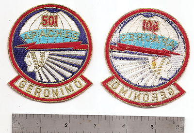 #098 US ARMY 501 A/B INF REGT PATCH "APACHES GERONIMO" | eBay