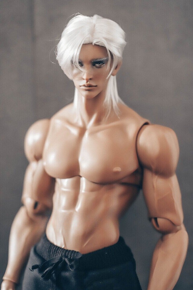 BJD Doll 1/3 Muscle Uncle Man Male Jointed Body Resin Free Faceup Eyes ...