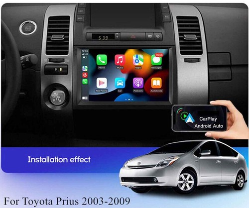 Fits 2003-2009 Toyota Prius 9" Android 13 Stereo Radio Carplay FM RDS ...